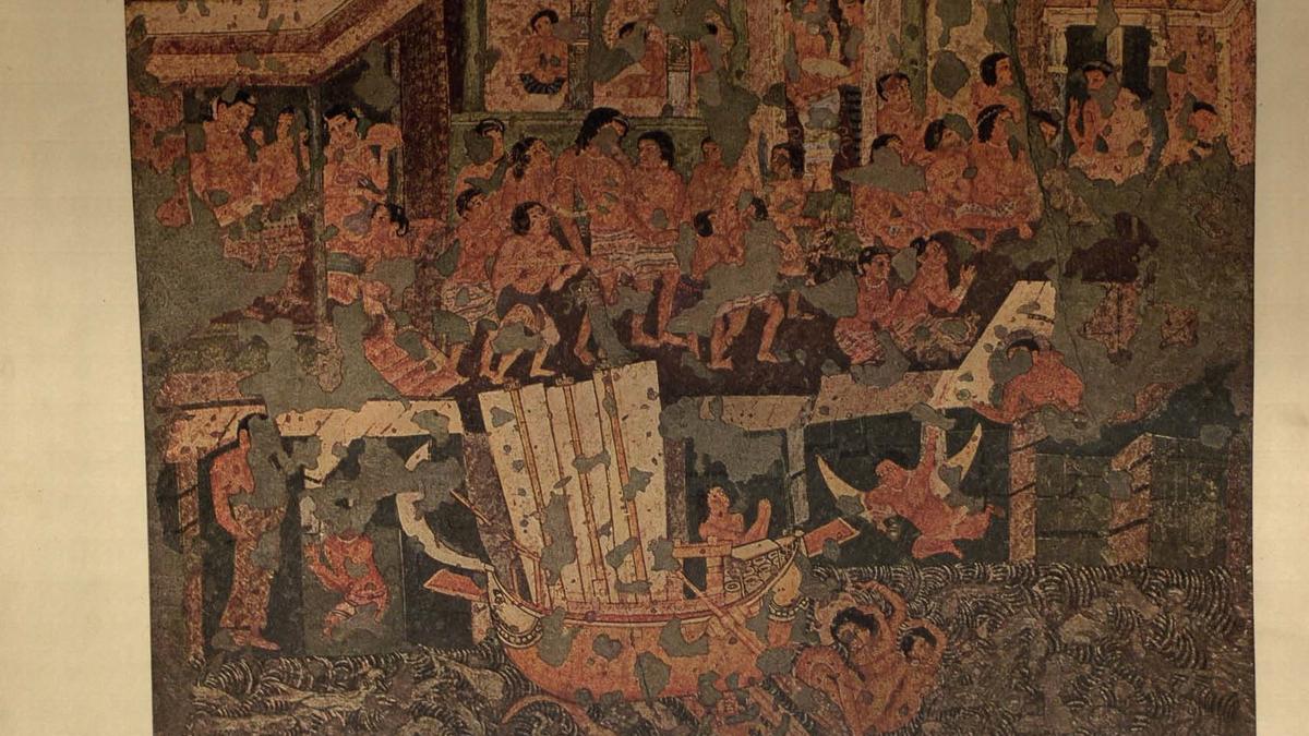 INSV Kaundinya: Navy revives maritime heritage with stitched ship inspired by Ajanta mural - The ...